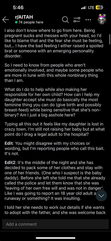This is so crazy!! “AITA for not wanting to raise my NB daughter’s baby?” : r/redditonwiki
