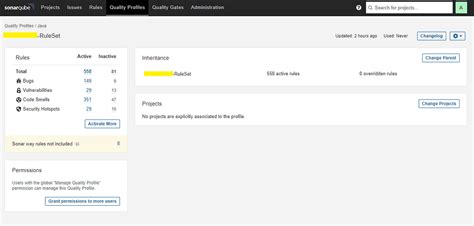 Rule Set Differencies Among Sonarqube Instances Sonarqube Server