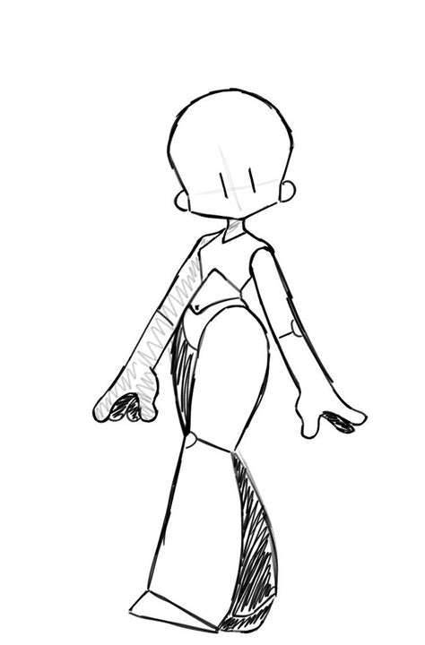 Girl Walking Base Bocetos Bonitos Dibujos Bonitos Bocetos Artísticos Люди живопись