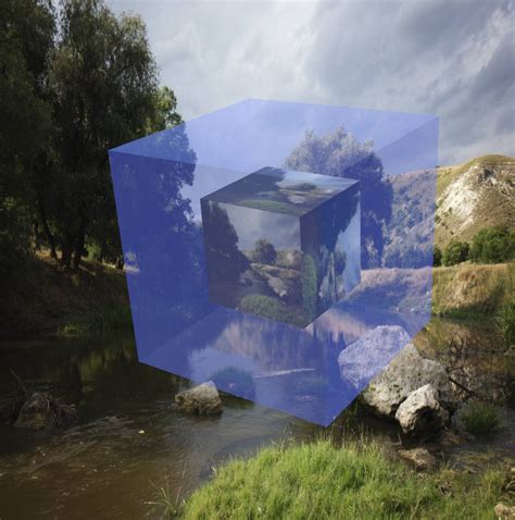 Ios SceneKit Geometry Not Visible Behind Semi Transparent Texture Box Inside Box Stack