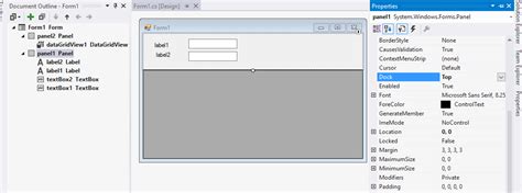 C How To Dock Datagridview To Parent Container But Leave Space For Search Fields Stack