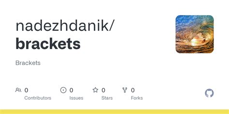 Github Nadezhdanikbrackets Brackets
