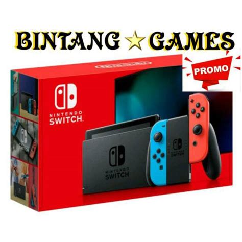Jual Nintendo Switch Console New Model HAC 001 01 Extra Battery V2 Mesin Switch Indonesia Shopee