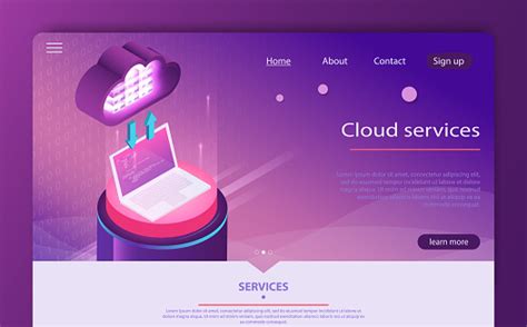 클라우드 컴퓨팅 개념입니다 클라우드 데이터 스토리지 3d 아이소메트릭 인포 그래픽 그림 클라우드 컴퓨팅에 대한 스톡 벡터 아트 및 기타 이미지 클라우드 컴퓨팅 개념