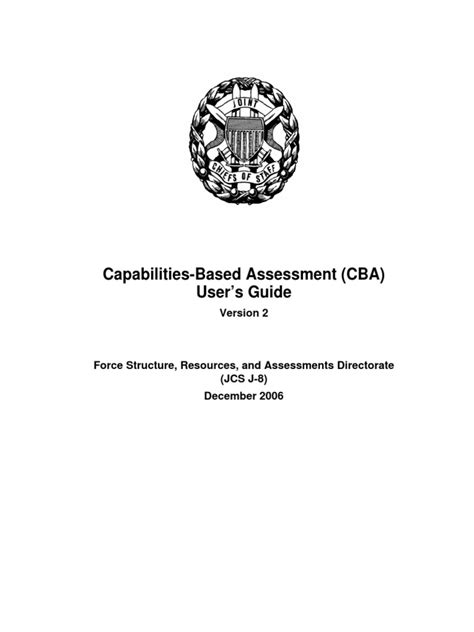 Pdf Capabilities Bases Assessment Guide Dokumen Tips