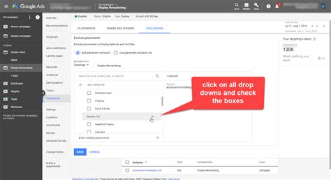 Google Ads How To Exclude Mobile Apps In Display Campaigns FeedArmy Co Ltd