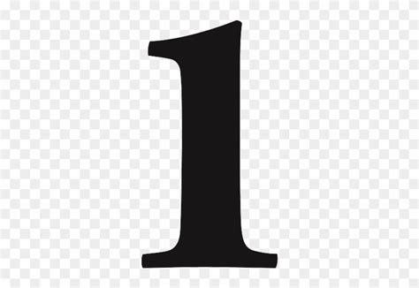 Clip Black And White Library Png Image With Background Number 1