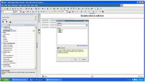 How To Create Conditional Formatting In Cognos Report Studio