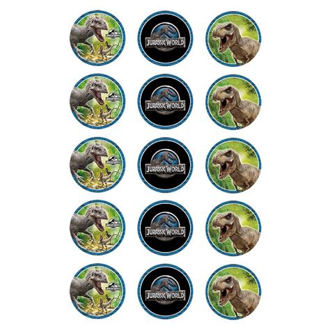 Jurassic World Edible Cupcake Images Jurassic World Jurassic Cake