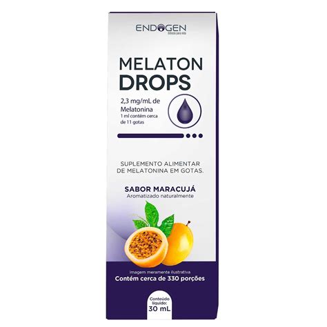 Melaton Drops Endogen Maracujá Gotas Preço E Onde Comprar Droga Raia
