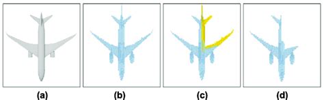 Model Voxelization And Crop A Original Airplane B Voxelization Download Scientific