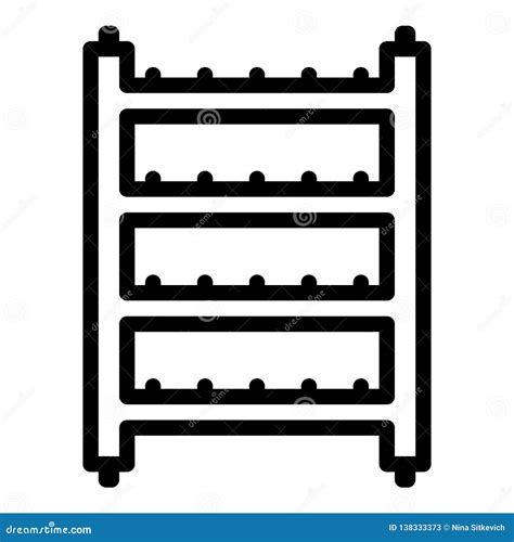 Metal Scaffolding Icon Outline Style Stock Vector Illustration Of Outline Metal 138333373