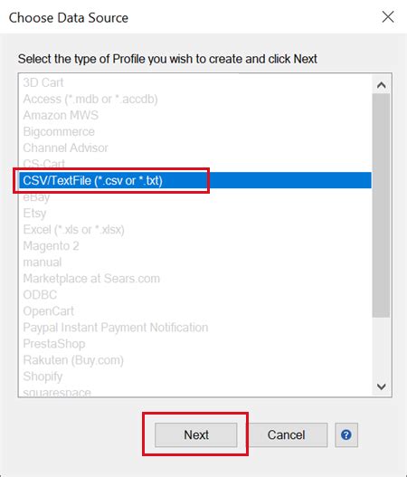 Import Order From A CSV Or TXT File PC Software Stamps