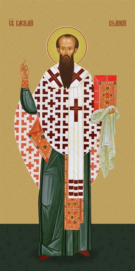 Купить изображение иконы: Мерная икона, Василий Великий, святой