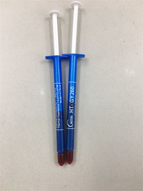 ซิลิโคน Cpuสีเทา ซิลิโคนระบายความร้อน Cpu ขนาด 1 กรัม Th