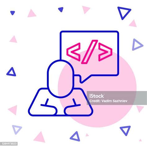 線網頁設計和前端開發圖示隔離在白色背景上五顏六色的輪廓概念向量向量圖形及更多crash Site圖片 Crash Site 互聯網 剪裁圖 Istock