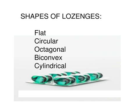 Ppt Seminar On Lozenges Powerpoint Presentation Free Download Id