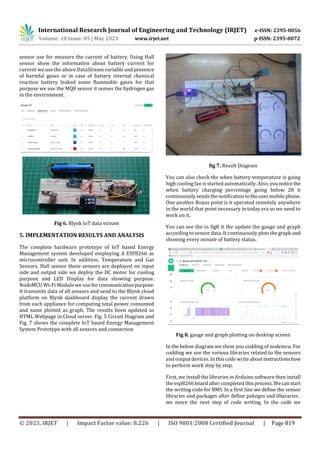 IoT Based Battery Management System PDF Consumer Electronics Technology Computing