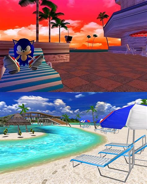 Fanatics Beach Aesthetics From Early 2000s Video Games 🔥 These Levels