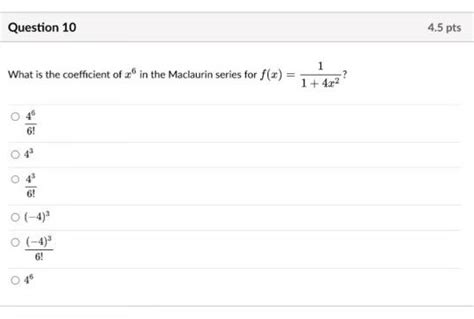 solved use a known maclaurin series to find the sum of the