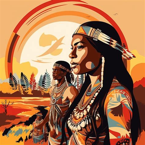 Premium Ai Image Native American Design