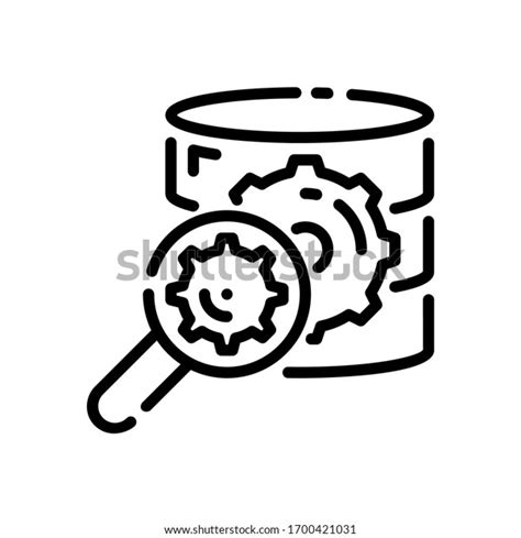 This Database Optimization Vector Icon White Stock Vector Royalty Free