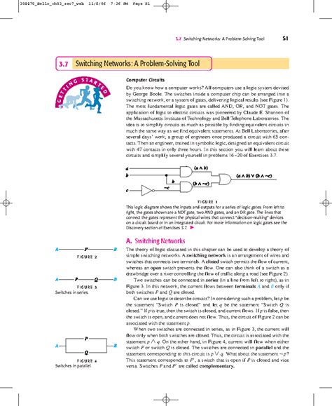 Chapter 3 Switching Networks A Problem Solving Tool 3 Switching