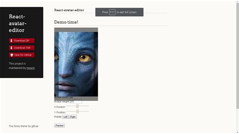 image covers the input in demo · issue 230 · mosch react avatar editor