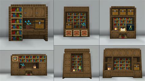 Minecraft 10 Bookshelf Designs Minecraft 10 Bookshelf Designs