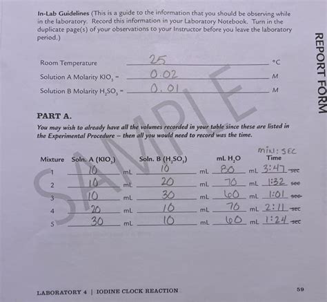 In Lab Guidelines This Is A Guide To The Information Chegg
