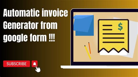Automatic Invoice Generation Using Google Form Google Sheet No