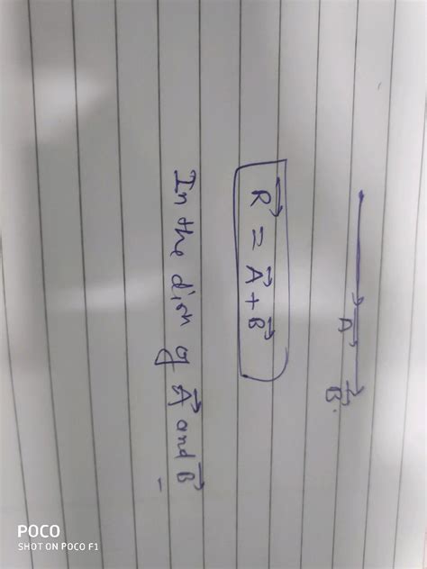 UR What Is The Magnitude And Direction Of The Resultant Of Two Vectors Acting Along The Same