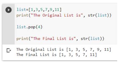 How To Remove An Element From A List By Index In Python I Tutorials