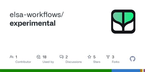 Github Elsa Workflowsexperimental