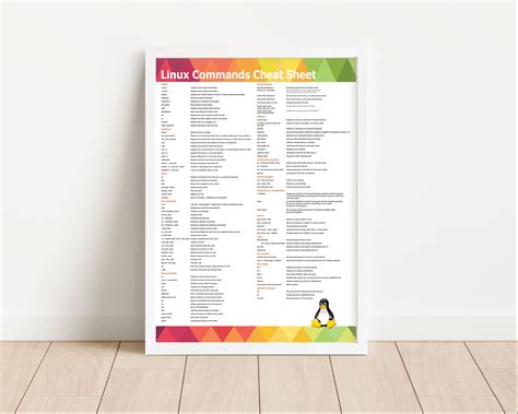 Basic Linux Commands Cheat Sheet