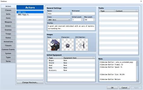 Help With Multiple Frames Sideview Plugin By Yami Rpg Maker Forums