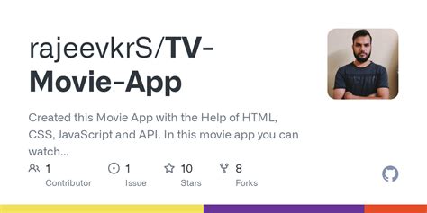 GitHub - rajeevkrS/TV-Movie-App: Created this Movie App with the Help ...