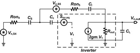 equivalent circuit of the integrator under integrating phase