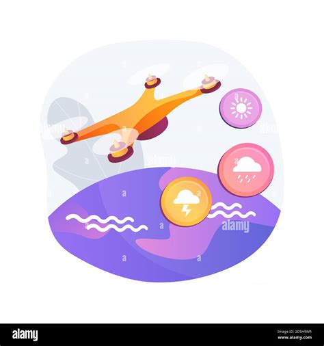 Meteorology Drones Abstract Concept Vector Illustration Stock Vector