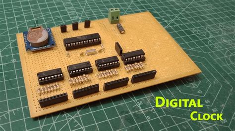 how to make digital clock diy utc part 1 youtube