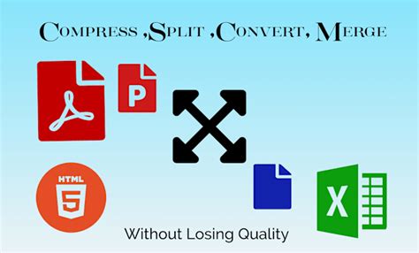 Compress Split And Convert Pdf Files Into An Editable Format By