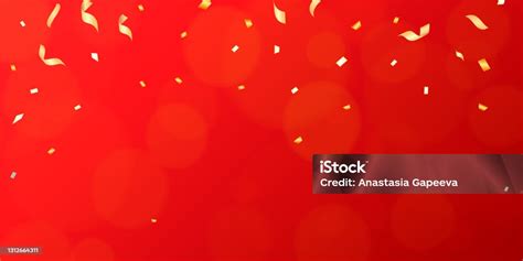 붉은 배경에 황금 색종이와 뱀 벡터 스톡 일러스트 배너 또는 엽서 색종이 조각에 대한 스톡 벡터 아트 및 기타 이미지 색종이 조각 1920년대 아가씨 기념일 Istock