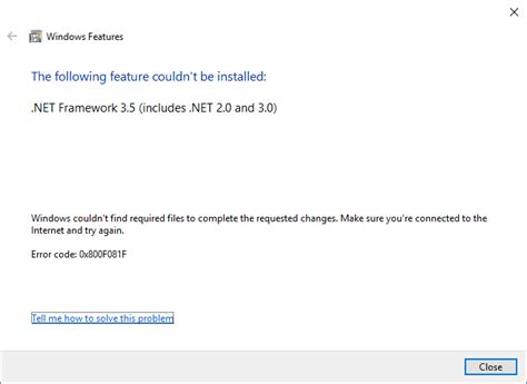 SOLVED Windows NET Framework Fails To Install IT Support Guides
