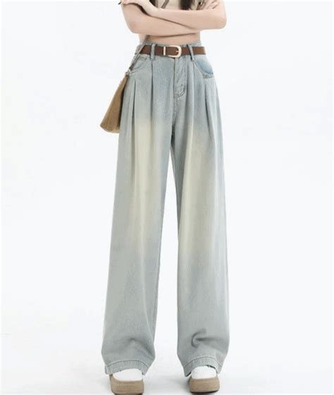 [crossover]pang Pang 신상 기간파격 할인 빈티지워싱 Xs~2xl 4칼라 하이웨스트 와이드 통바지 0313 에이블리