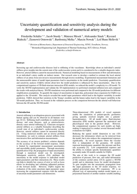 PDF Uncertainty Quantification And Sensitivity Analysis During The Development And Validation