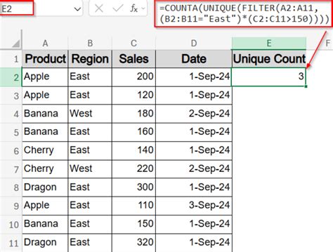How To Count Unique Values In Excel With Multiple Criteria Excel Insider
