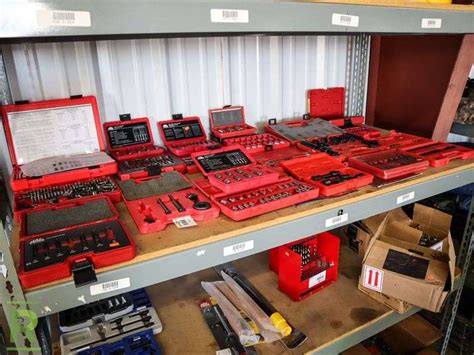 shelf of mac tool bit sets incomplete roller auctions