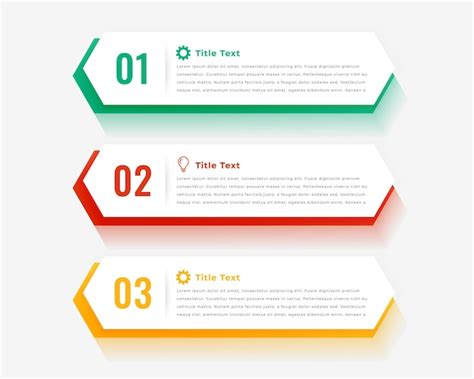 Free Vector Corporate 3 Step Infograph Template For Data Visualization Vector