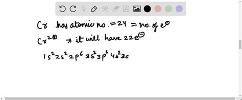 SOLVED How Many D Electrons Are Present In Cr 2 Ion A 5 B 6 C 3 D 4