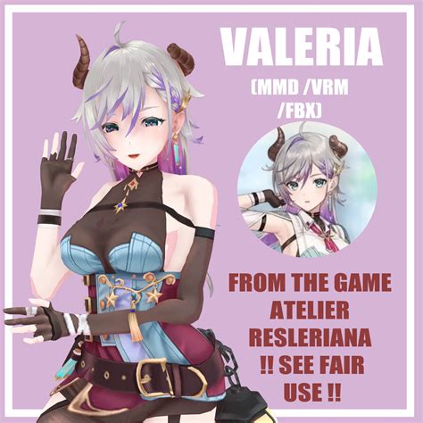 Valeria Mmdvrm Model From Atelier Resleriana By Mysteriarandomthings